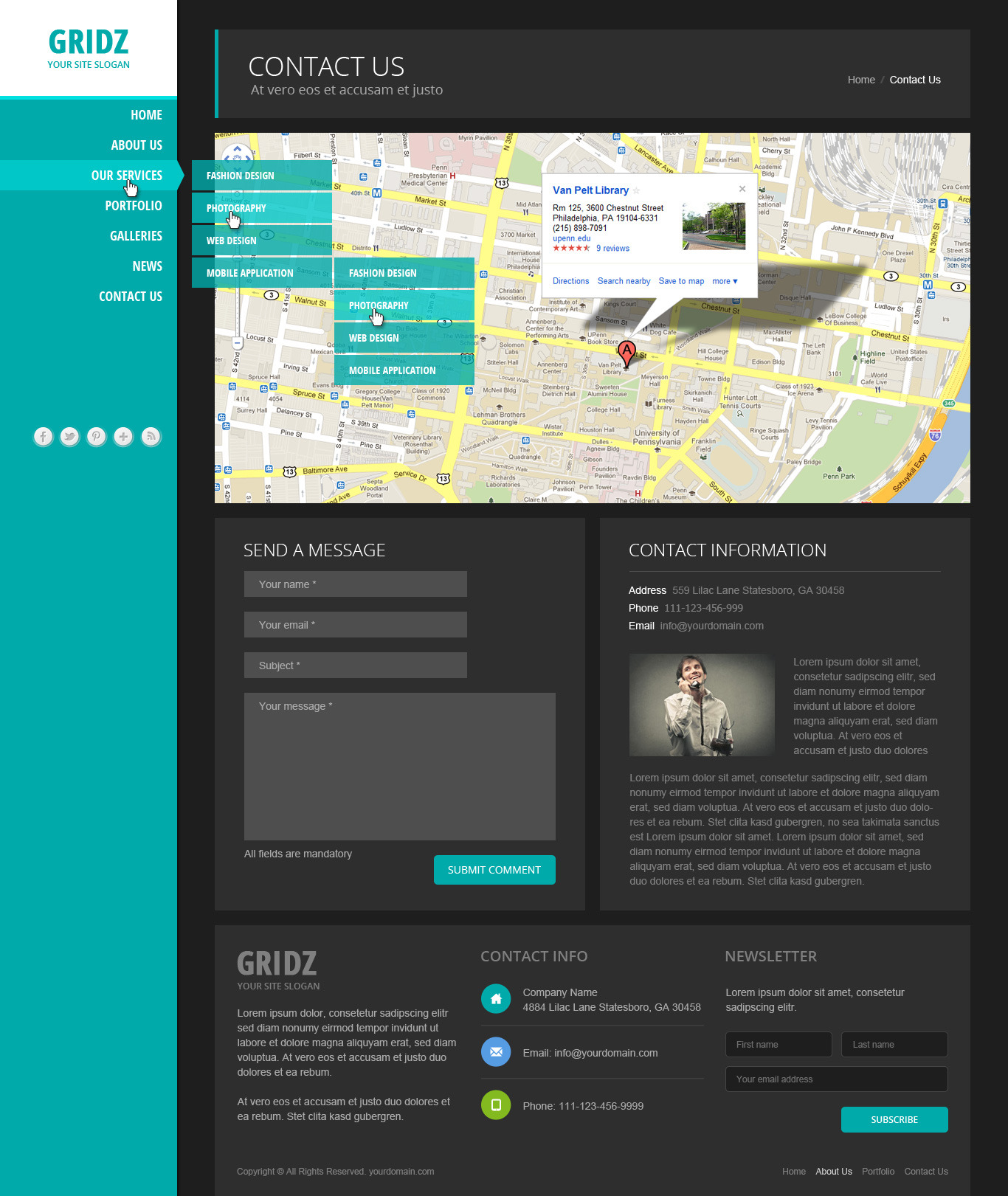 Gridz - Responsive HTML5 Template by pophonic | ThemeForest